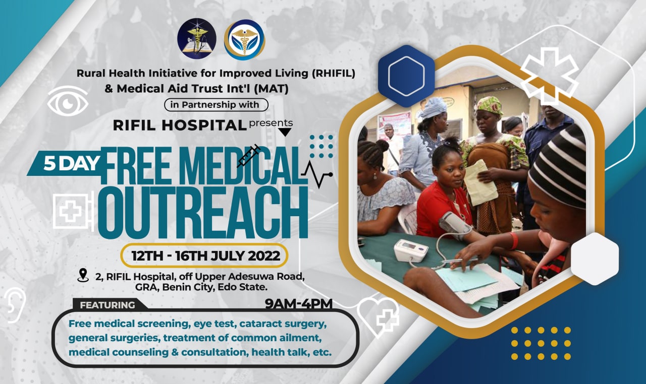 5 Day Free Medical Outreach At Benin City - Rhifil Health Mission